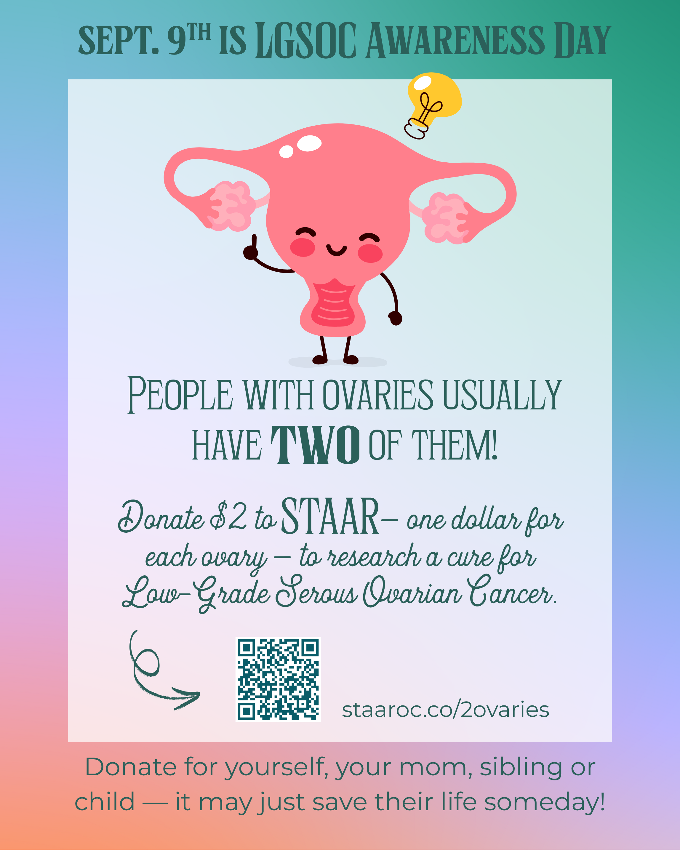 $2 for LGSOC - STAAR Low-Grade Serous Ovarian Cancer