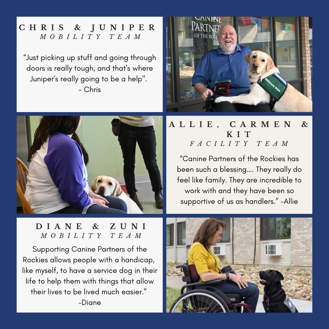Sunday Dinner with Service Dogs - Canine Partners of the Rockies, Inc.