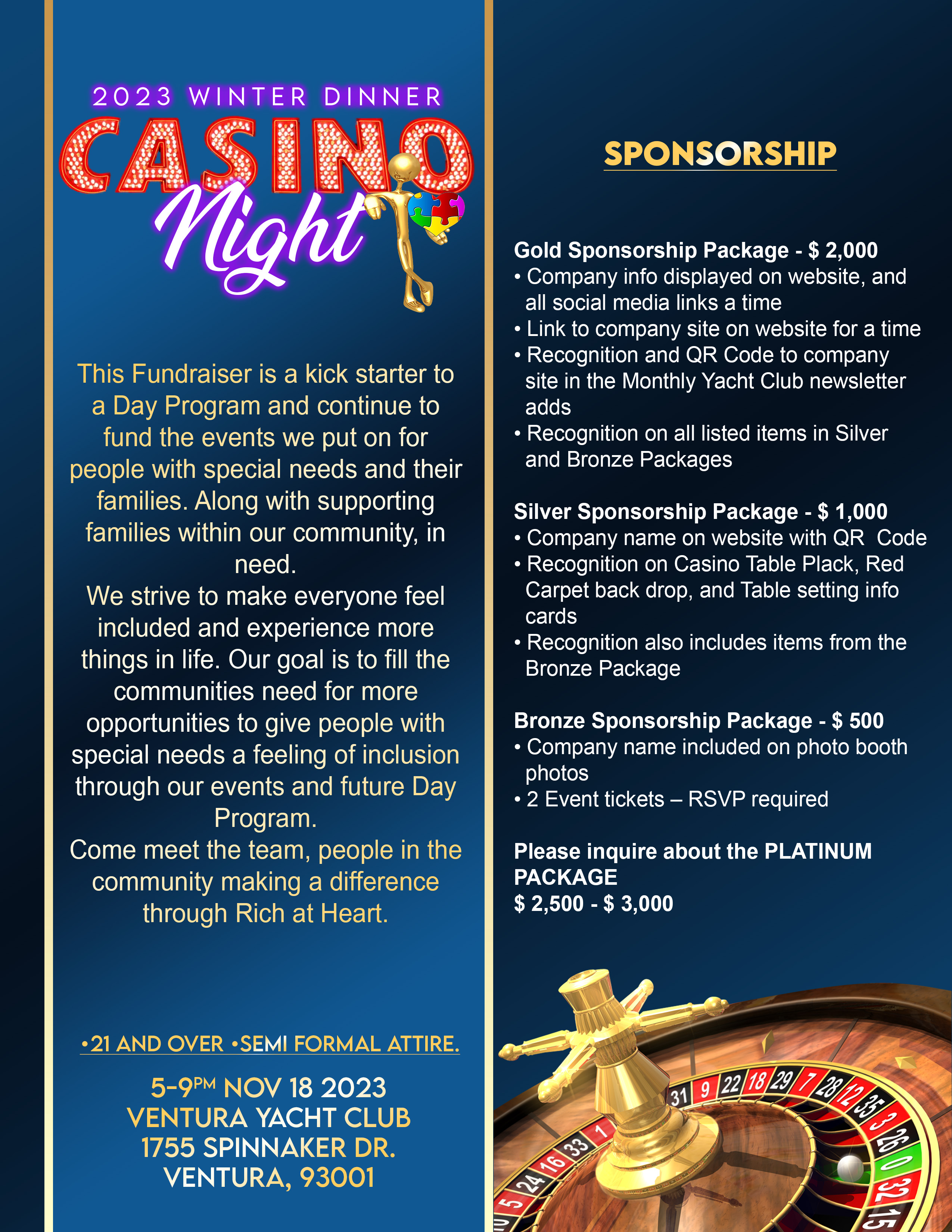 Business Sponsorships - Rich At Heart