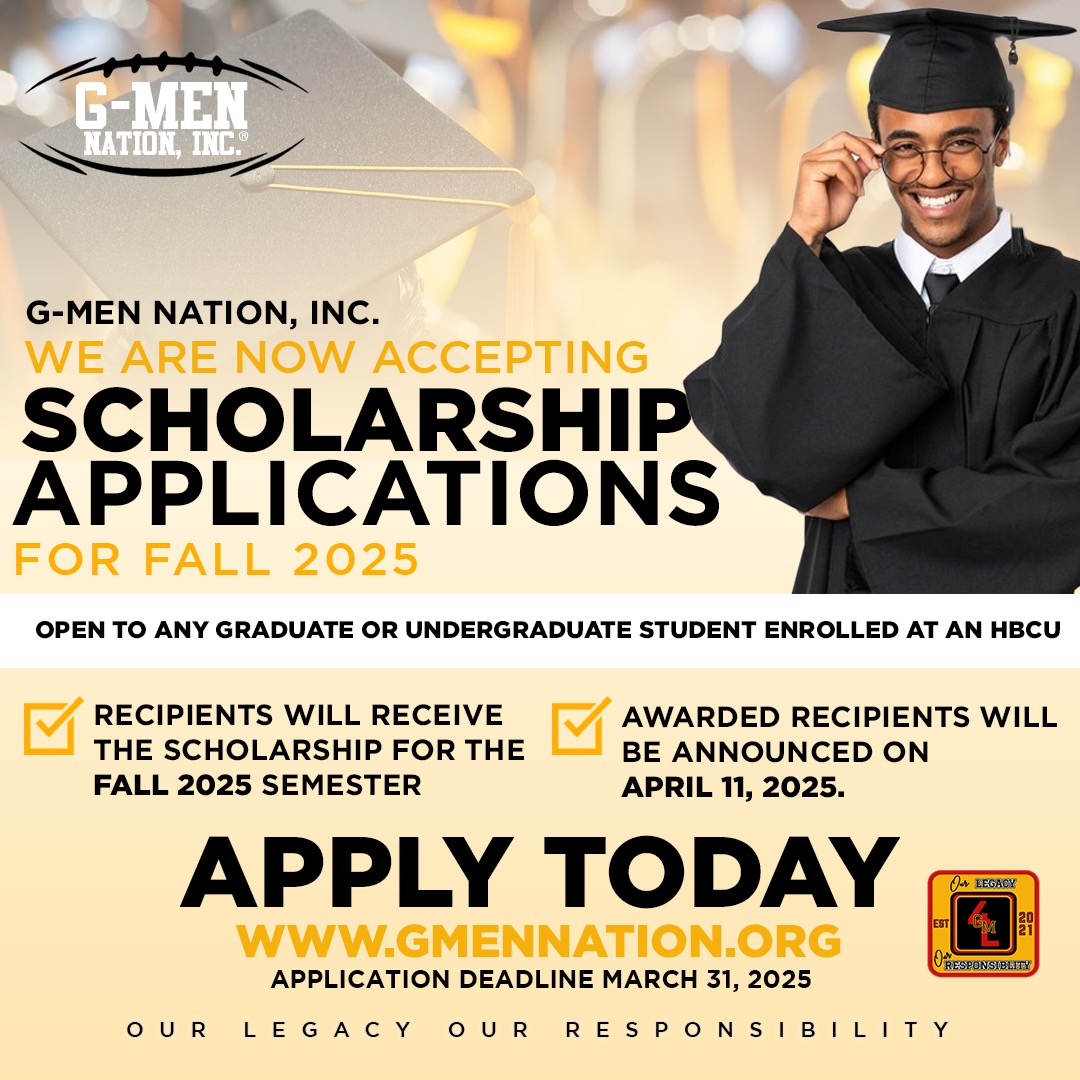 HBCU Undergraduate Scholarship - G-Men Nation