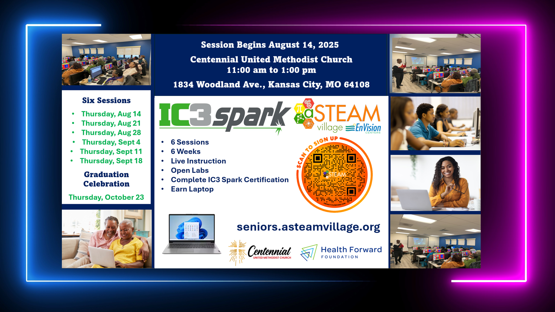 Show-Me Seniors Digital Literacy Cohort IV - aSTEAM Village, Inc.