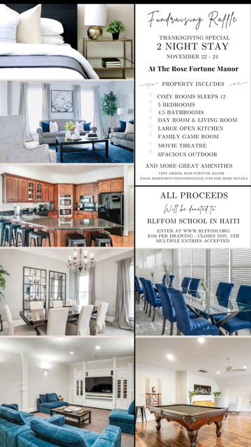 Thanksgiving Fundraising Raffle - Rose L Fortune Faith Outreach ...