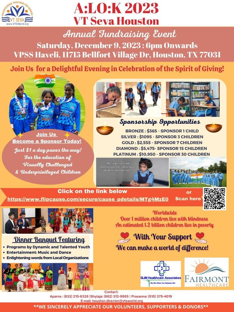 VT Seva Houston ALOK 2023 - VT Seva