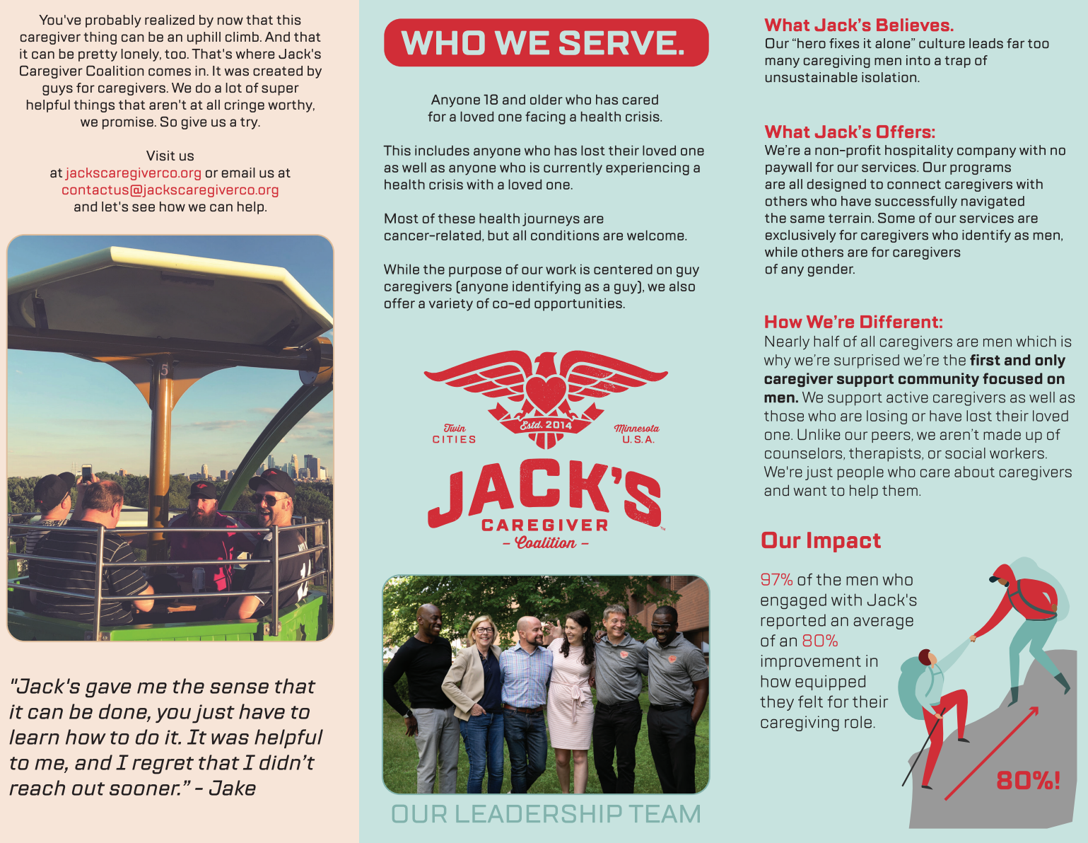 Jack's Caregiver Coalition Brochures - Jack's Caregiver Coalition