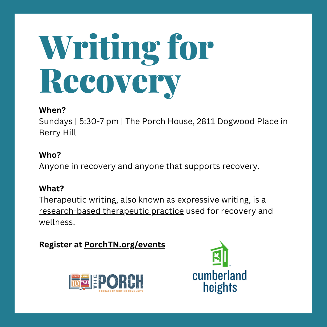 Writing for Recovery - Porch Writers' Collective